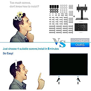 TV Stand Legs for All TCL Roku TV Legs, Universal for TCL 28" 32" 40" 43" 49" 50" 55" 60" Roku TV, TV Stand Base for TCL TV Replacement Legs with Screws Legs for Roku TV Stand Legs