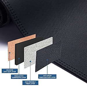 BDFHYK Dashboard Dash Cover PU Dash Mat Compatible with 2007-2013 Silverado and Sierra, 2007-2014 Tahoe Suburban Avalanche and Yukon