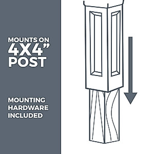 Step2 Mailmaster Hudson Mailbox, Easy to Install, Large Mailboxes for Outside, Heavy-Duty, Weather Resistant, Black