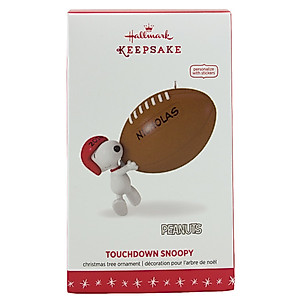 Hallmark 2016 Christmas Ornament Touchdown Snoopy Football Ornament