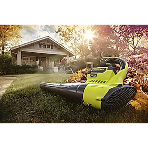 Ryobi 40V Cordless Battery Attachment Capable String Trimmer and Leaf Blower Combo Kit (2-Tools) w/ 4.0 Ah Battery & Charger