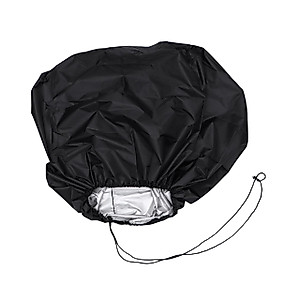 Yardwe 2pcs BBQ Grill Cover 55 Inch Covers Electric Grill Outdoor Waterproof BBQ Cover Waterproof Barbecue Cover Small Grill Cover Air Conditioning Cover Anti-Aging