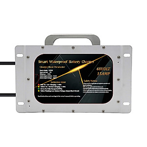 48V 15A Golf Cart Battery Charger for Yamaha Golf Cart G14 G16 G19 G22 Drive with 2 Pin Plug Waterproof IP68