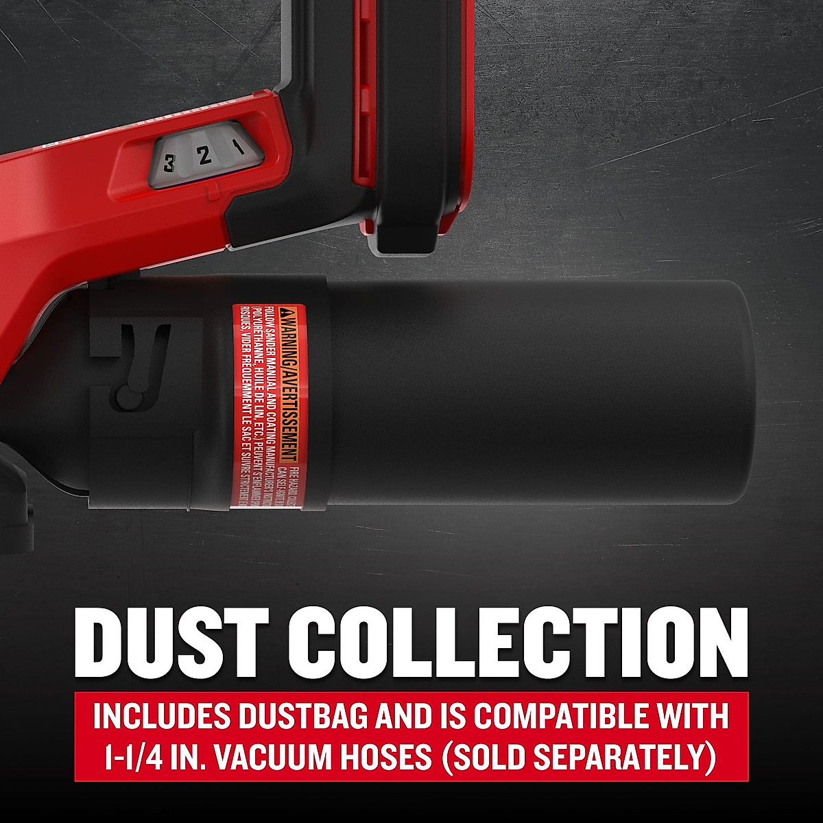 CRAFTSMAN 20V MAX Cordless Detail Sander, Tool Only (CMCW221B), Red