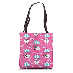 Sheep Baaah Lamb Shepherd Sheep Farmer Herding Gifts Tote Bag