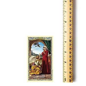 The Visitation of Mary Laminated Holy Prayer Card with Angelus Back Bible Bookmark