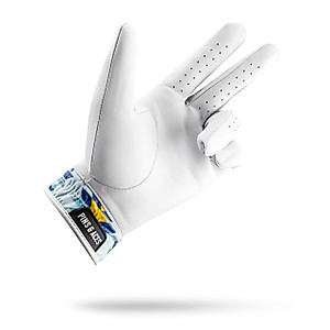 Pins & Aces - Southwest Sunset Golf Glove Design - Premium AAA Cabretta Leather, Long-Lasting Durable Tour Glove for Men or Women - Premium Leather Golf Glove Left & Right Hand - (Medium, Right)