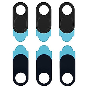 SALUTUY Lens, Wide Compatibility Metal Material Webcam Cover Sticker Laptop Camera Cover for Protecting Your Digital Life for Laptops for Desktops(Black)
