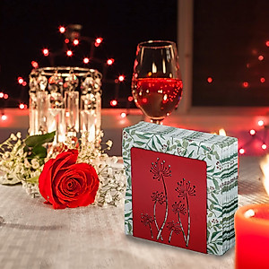 Red Napkin Holder, Metal Paper Napkin Holder Stand for Farmhouse Dinner Home Kitchen Restaurant Picnic Party Table Decor