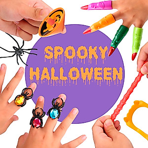 BEARUN 192Pcs Halloween Party Favors for Kids, 24 Pack Prefilled Witch Cauldron Toys in Bulk, Goodie Bag Fillers, Gifts, Party Supplies, Non-Candy Trick or Treat