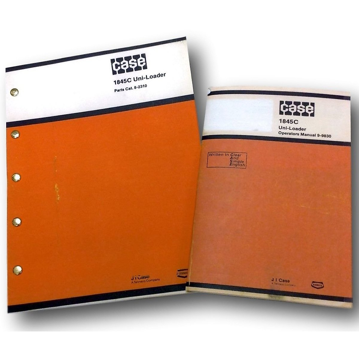 J I Case 1845C Uni Loader Parts and Operators Manual Catalog Skid Steer Assembly