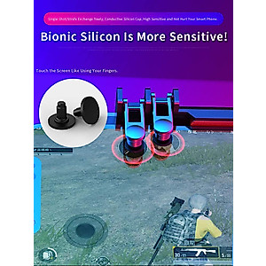 PUBG Mobile Controller Radiator Fast Cooling Phone Gamepad 4 Trigger 6 Finger Operation - L1R1/L2R2 for iPhone, Samsung, Oneplus, Pixel, compatible with CoD Warzone Mobile, Fortnite, Powered by USB C