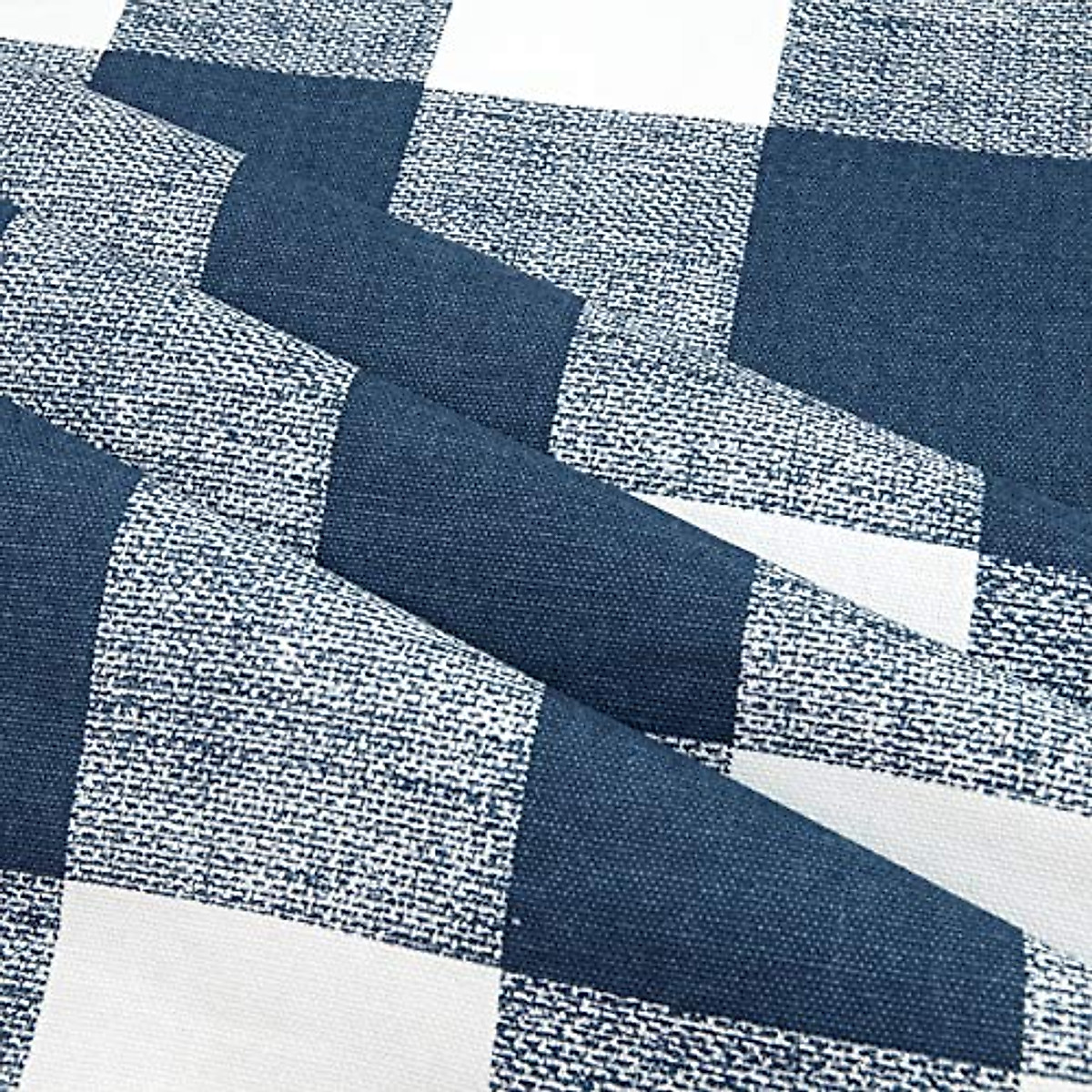Premier Prints Anderson Check Slub Premier Navy, Fabric by the Yard