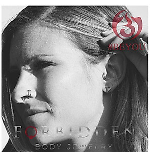 Forbidden Body Jewelry Stainless Steel Captive Bead Ring, Captive Bead Ball, Captive Hoop Cartilage, 16g 12mm Every-Day Surgical Steel Captive Bead Ring Body Piercing Hoops 4mm Balls