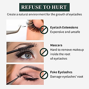 Eyelash Growth Serum, BREYLEE Lash Boosting Serum for Longer, Fuller, Thicker, Enhancing Lashes, Fast Premium Results in 30 days (Gold, 3ML/ 0.1 Fl. Oz)