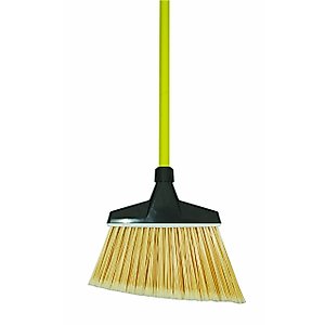 O-Cedar Commercial Maxi Plus Professional Angle Commercial Broom, 1-Count, Black, 4 Count