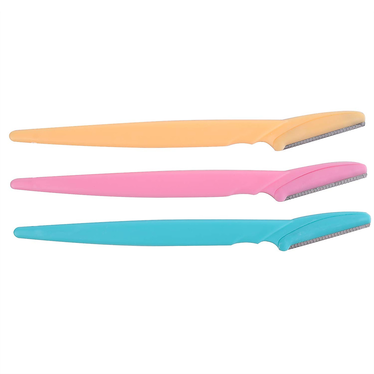 Foraineam 90 Pieces Eyebrow Razors Multipurpose Exfoliating Tool Eyebrow Trimmer Shaper Face Razor with Precision Cover