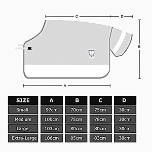 Harrison Howard FocalMax Quarter Horse Exercise Sheet Horse Blanket Hi-Vis Reflective Superb Night Safety with Tail Flap Horse Competition Rug