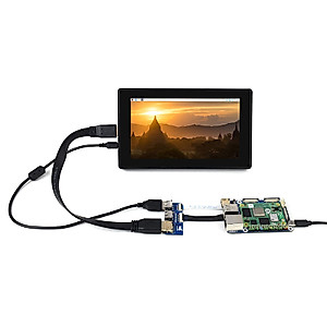 BFab for All Version Raspberry Pi Compute Module 4,CM4-IO-BASE-Acce B with CM4-IO-BASE-B Board and USB HDMI Adapter, Mini Base Board (B) with Raspberry Pi 40PIN GPIO Header Onboard Multiple Connector