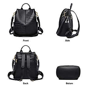 FOXLOVER Soft Genuine Leather Backpack Purse For Women Anti-theft Backpacks Versatile Shoulder Bag