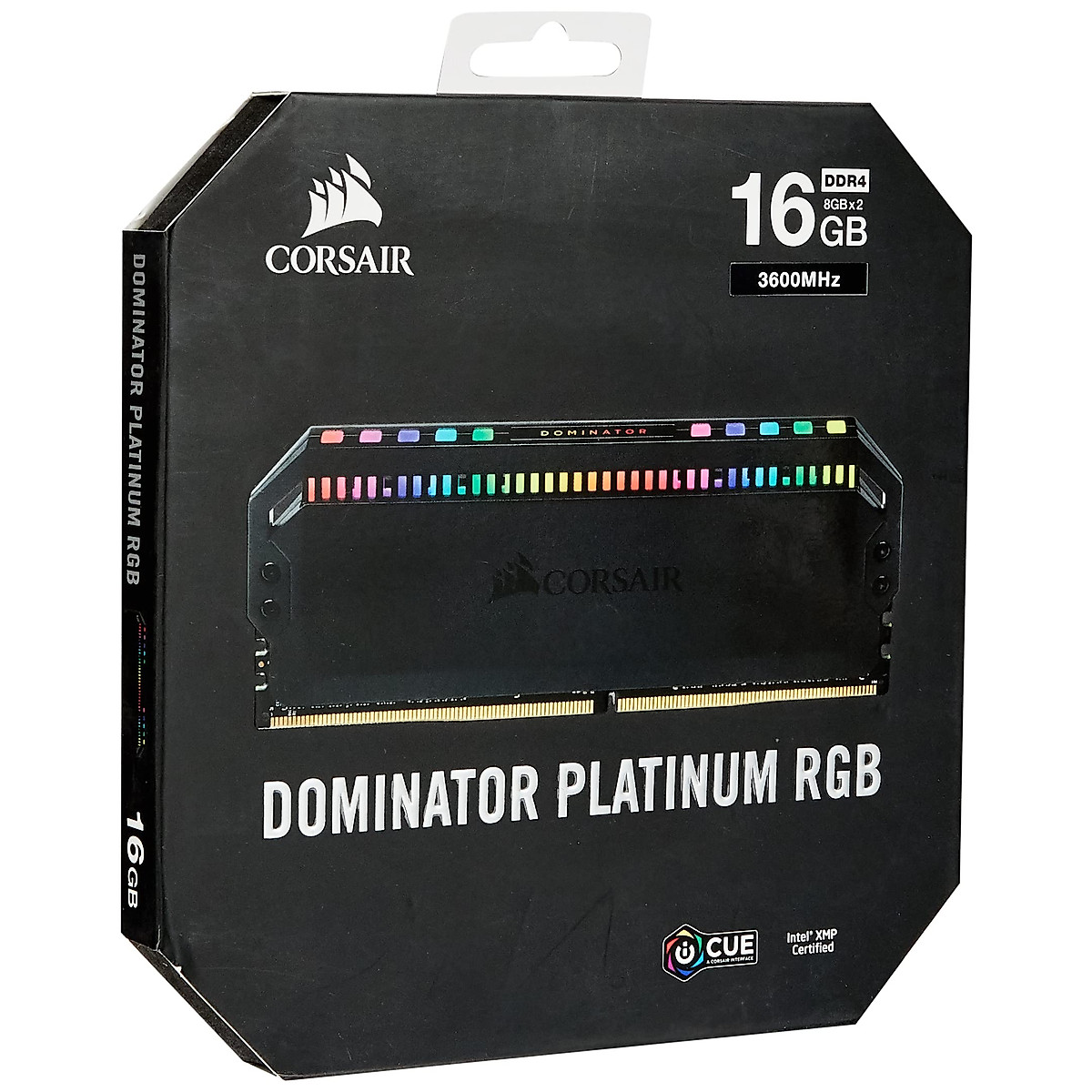 CORSAIR Dominator Platinum RGB 16GB (2x8GB) DDR4 3600 (PC4-28800) C18 1.35V AMD Optimized Memory- Black