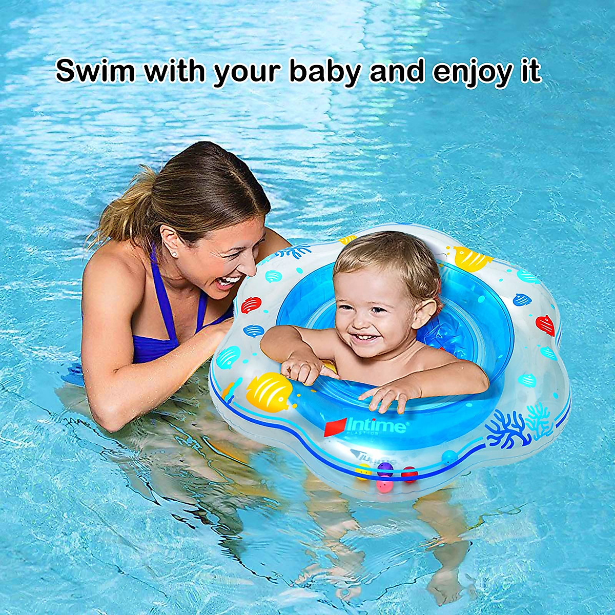 Cehim Baby Floats for Pool, Baby Swimming Floats with Safety Seat, Swim Training for Baby of 6-18 Month