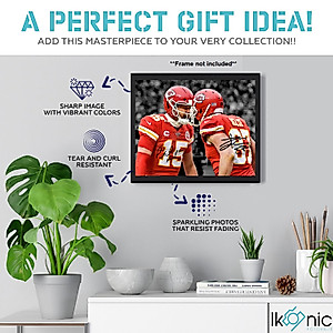 Ikonic Fotohaus Patrick Mahomes Travis Kelce Signed Photo Autograph Print Wall Art Home Decor