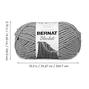 Bernat Blanket Country Blue Yarn - 2 Pack of 300g/10.5oz - Polyester - 6 Super Bulky - 220 Yards - Knitting/Crochet