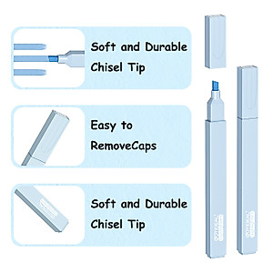 GOTIDEAL Aesthetic Cute Pastel Highlighters set, 12 Pack No Bleed Bible Highlighters With Soft Chisel Tip for office journal, School study accessory supplies