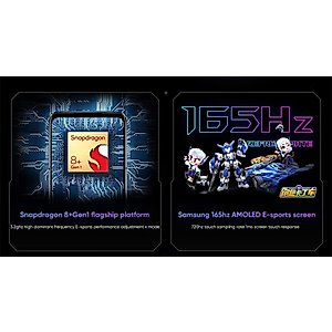 ASUS Rog Phone 6 5G Dual AI2201 128GB 8GB RAM Factory Unlocked (GSM Only | No CDMA - not Compatible with Verizon/Sprint) Tencent Version - Black