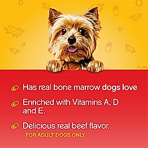 PEDIGREE MARROBONE Toy/Small Dog Treats Real Beef Flavor Crunchy Dog Biscuit, 15 oz. 8 Pack