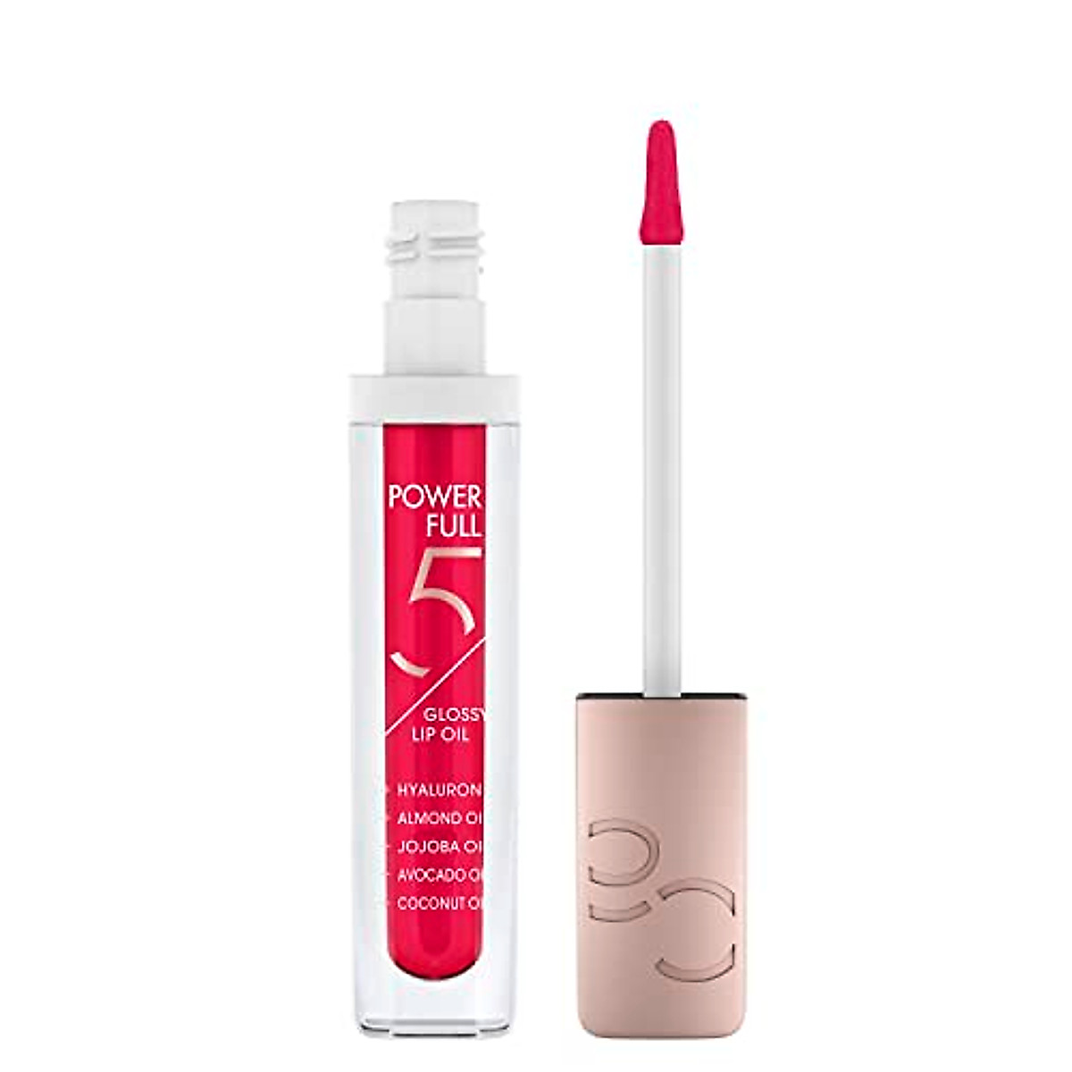 Catrice | Powerfull 5 Glossy Lip Oil | pH-Reactive for a Personalized Color | Formulated with 5 Nourishing Oils | Gluten Free | Vegan & Cruelty Free (040 | Raspberry Glow)