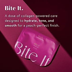 BAWDY Bite It - Plant Based Collagen Butt Mask - Hydrating + Toning Beauty Mask for Your Butt - 2 Sheets, One for Each Cheek - Clean Beauty Mask for Your Butt (2 Sheets - Single Use)