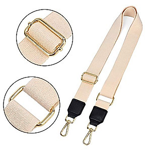 Bag/Purse Strap Replacement Crossbody Shoulder For Women Adjustable Jacquard Woven Guitar Strap Style (Apricot)
