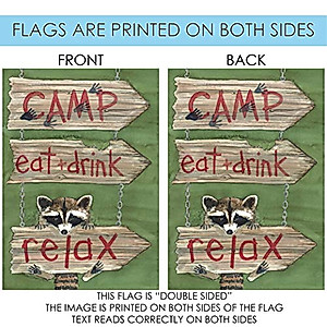 Toland Home Garden 101167 Relax Summer Flag 28x40 Inch Double Sided Summer Garden Flag for Outdoor House Camping Flag Yard Decoration