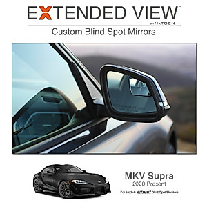 NXTGEN Extended View Mirrors - Compatible with 2020-Present Toyota Supra | MKV Supra Blind Spot Mirrors