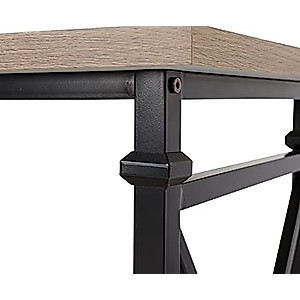 Signature Design by Ashley Jaeparli Modern Farmhouse Home Office L Shaped Desk, Brown