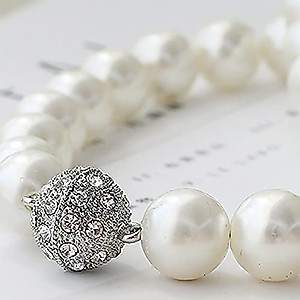 BAMFY Pearl Magnetic Curtain Tiebacks Handmade Weave Curtain Tie Backs Curtain Holders for Drapes Modern Window Draperies Decorative (Color : Brown)