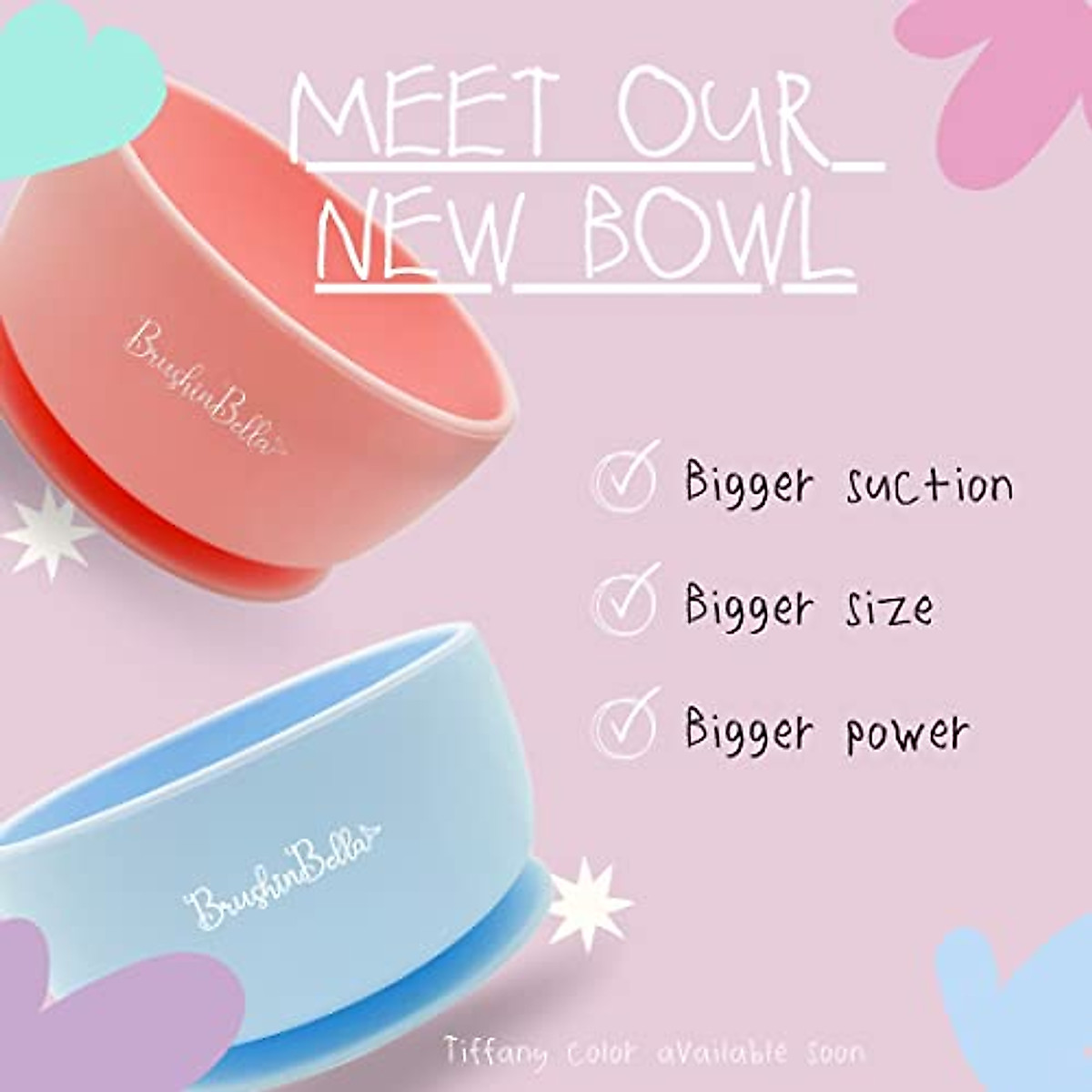 BrushinBella Baby Feeding Supplies - Complete Baby Feeding Set with Baby Plate, Baby Spoons First Stage, Silicone Bib and Snack Cup - Infant Eating Utensils and Baby Bowl with Suction