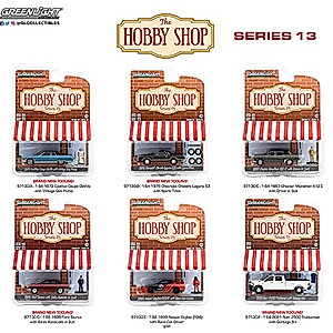Greenlight 97130 The Hobby Shop Series 13 Complete Set of Six (6) Diecast Models 1:64 Scale
