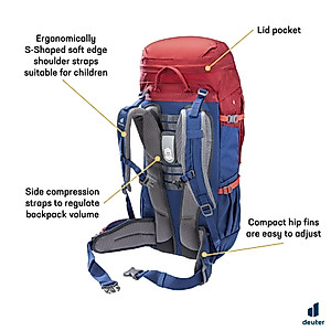 Deuter Unisex Kid's Modern, Cranberry-Steel, 40 L