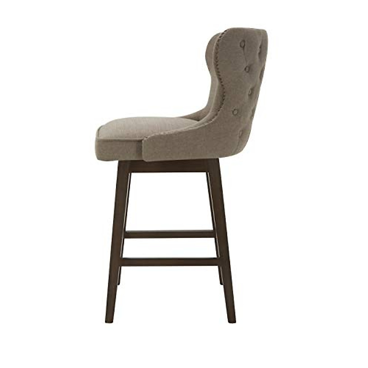 Amazon Brand – Stone & Beam Louise Memory Swivel Counter-Height Barstool, 38.2"H, Slate