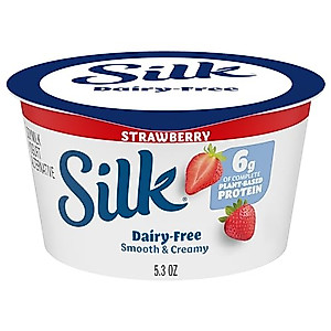 Silk Soy Milk Dairy-Free Yogurt Alternative, Strawberry, Gluten-Free, Vegan, Non-GMO Project Verified, 5.3 oz.