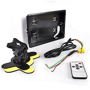 Premium 7” Inches Rearview Car LCD Monitor by Pyle – Parking Monitor Assistant with Wireless Remote Control – Full Color Wide Screen – Can Be Installed in Headrest Post (PLHR70)