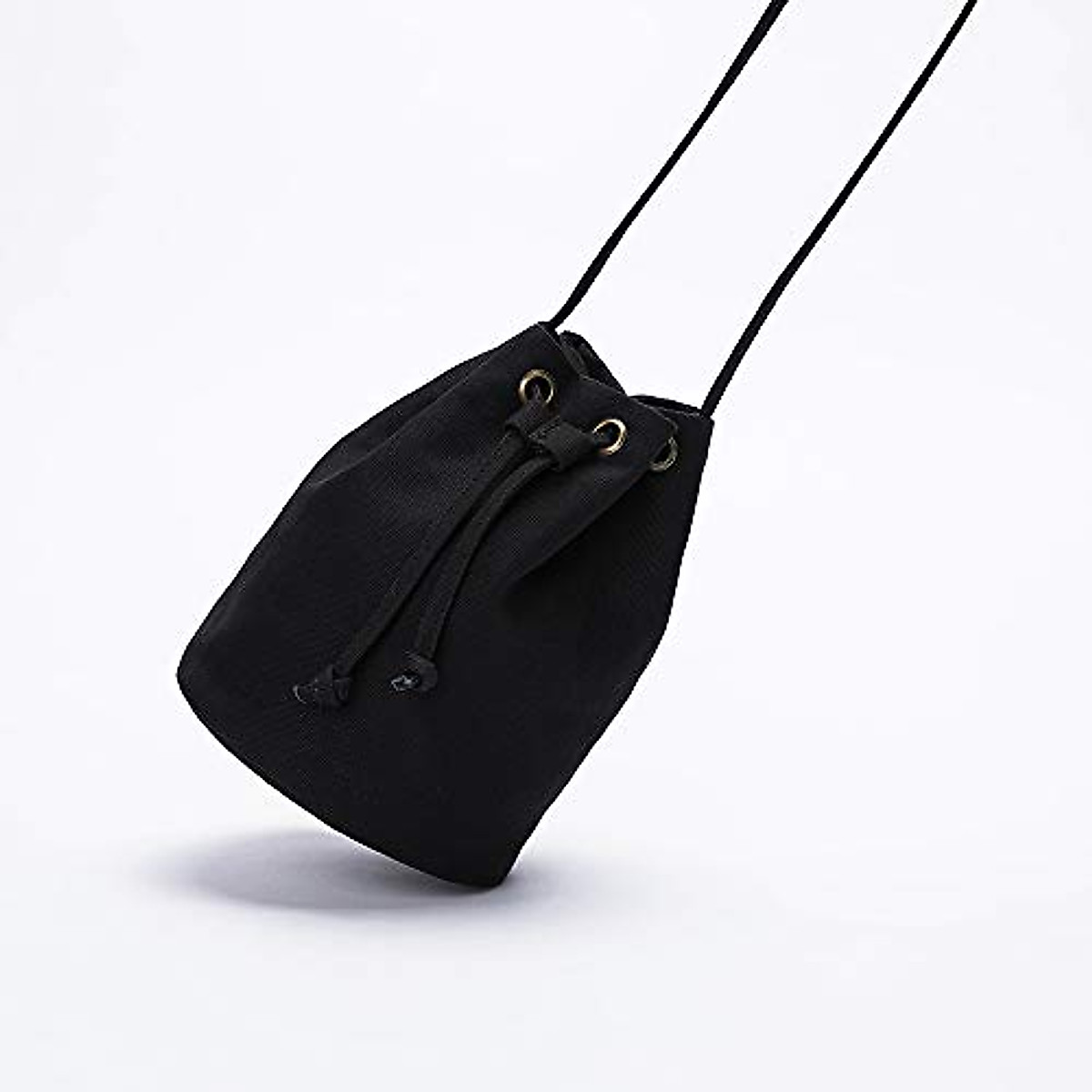 Bucket Bag Purse Women Drawstring Purses Women Bucket Purses Hand Bag Anti Theft Crossbody Purse Zipper HoBo Designer Shoulder Bag (Black, 6.29”(L) 6.29”(W) 8.46”(H))