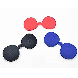 for Oculus Quest 2 Silicone Lens Protect Cover Dust Proof Pad-Lens Protector for Oculus Quest 2 Accessories (Black)