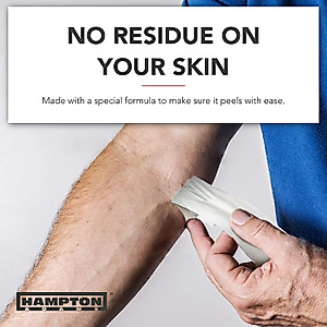 Hampton Adams (32 Pack White Bulk Athletic Tape - 1.5" x 45 feet Per Roll - NO Sticky Residue & Easy to Tear - Perfect for Sports Athletes, Trainers & First Aid Injury Wrap: Fingers Ankles Wrist