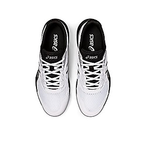 ASICS Men's Upcourt 5 Volleyball Shoes, 9, White/Gunmetal