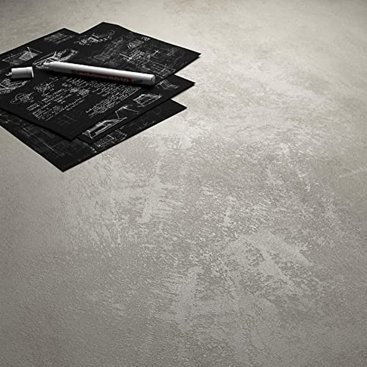 Mobili Fiver, Extendable Table, Giuditta, Grey Concrete, Made in Italy