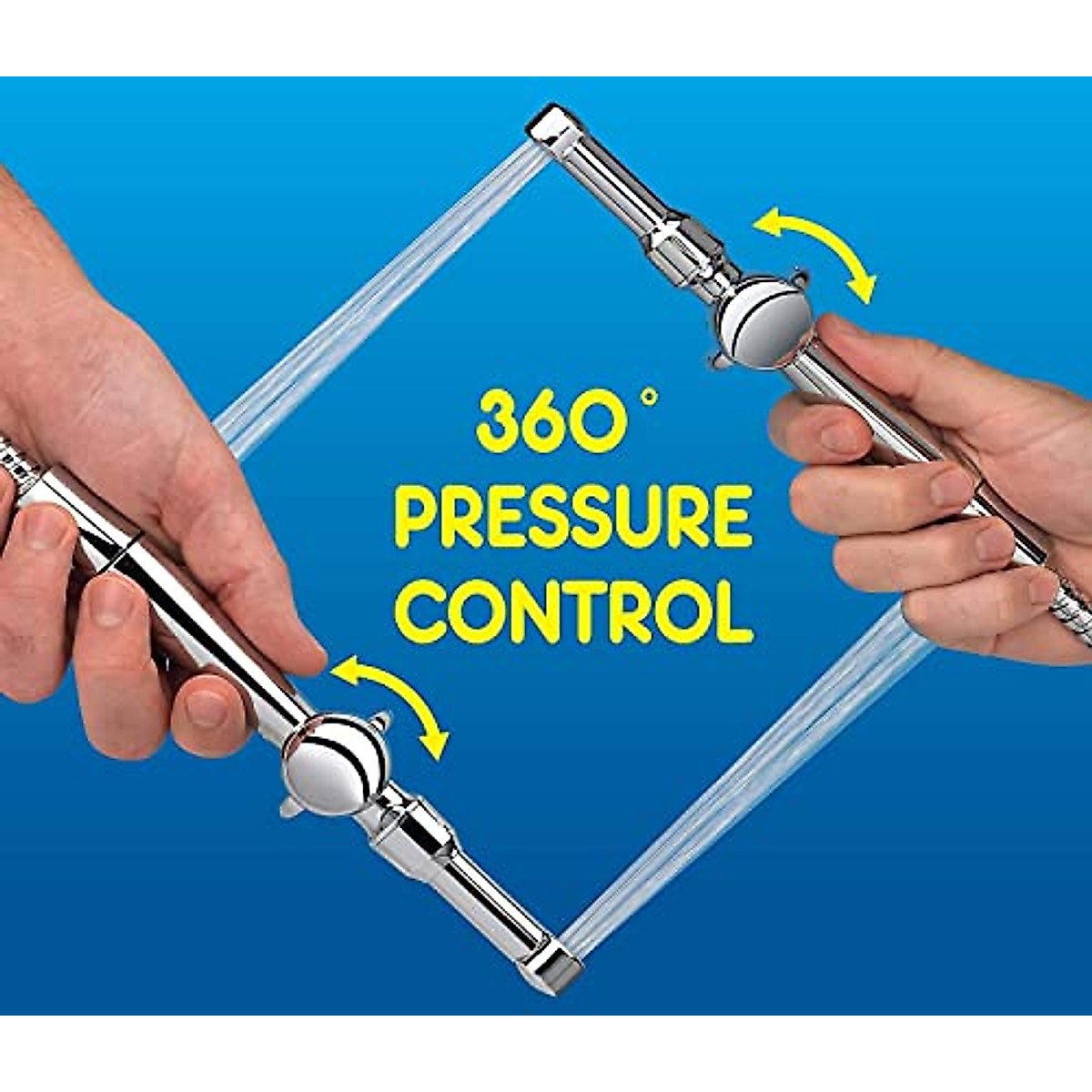 RinseWorks- All Brass Aquaus 360 Handheld Bidet Sprayer for Toilet - NSF Plumbing Code Certified Legal Installation Ergonomic Dual Thumb Pressure Controls- 3”-11” Spray Reach 5 Year Warranty